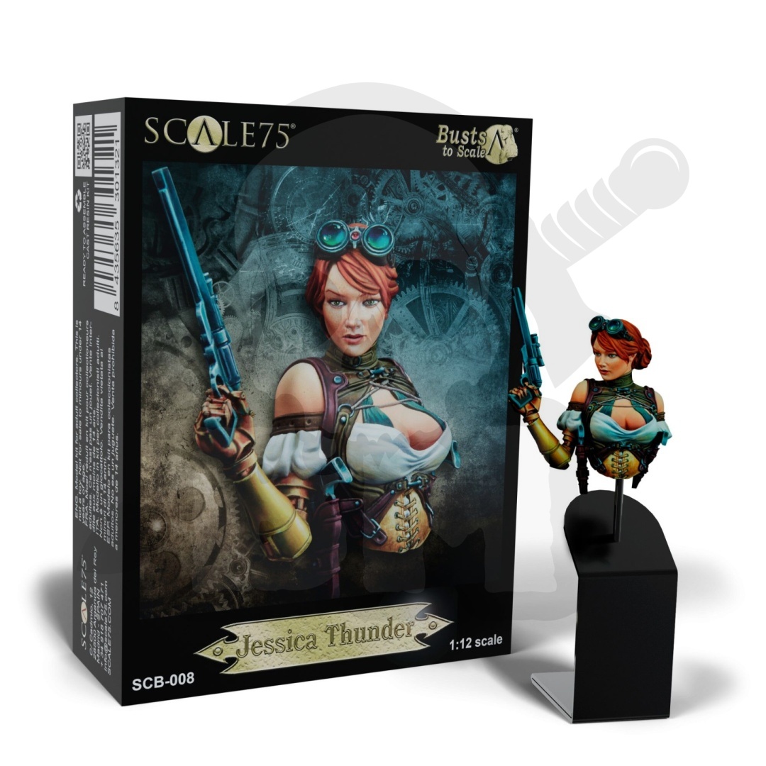 Battle-Models > Scale 75: Popiersie w skali 1:12 - Jessica Thunder - żywica